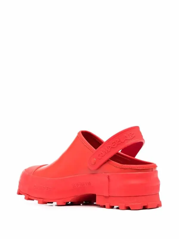Camper Traktori Leather Clogs - Red