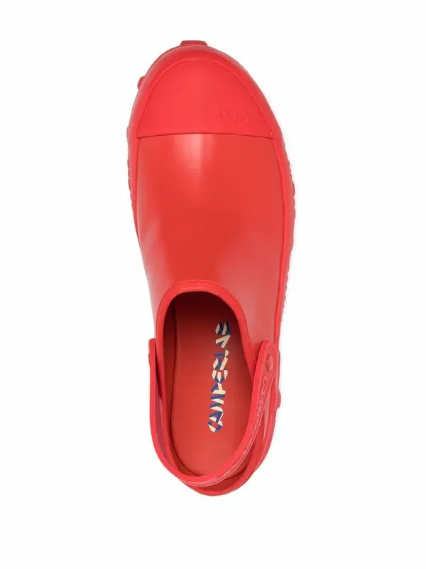 Camper Traktori Leather Clogs - Red