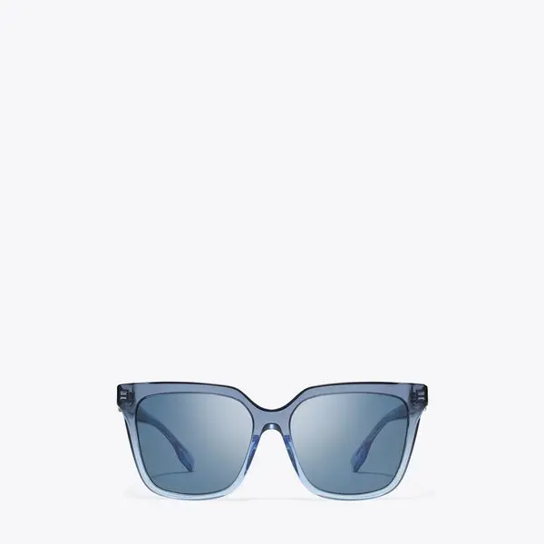 Tory Burch Miller Oversized Square Sunglasses - Navy Gradient/dark Blue