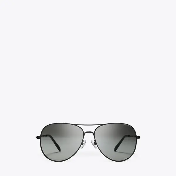 Tory Burch Eleanor Pilot Sunglasses - Black/grey Gradient