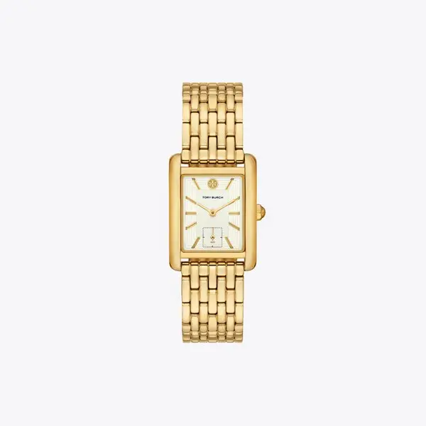 Tory Burch Eleanor Stainless Steel Watch - Ivory/gold