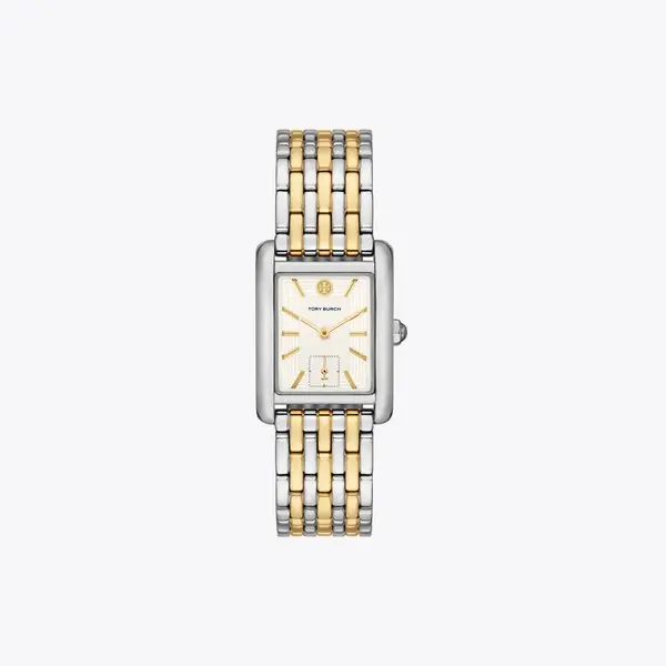 Tory Burch Eleanor Stainless Steel Watch - Ivory/two-tone