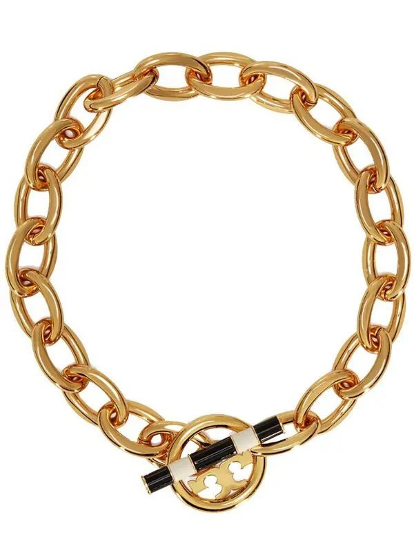 Tory Burch Roxanne Chain Statement Short Necklace