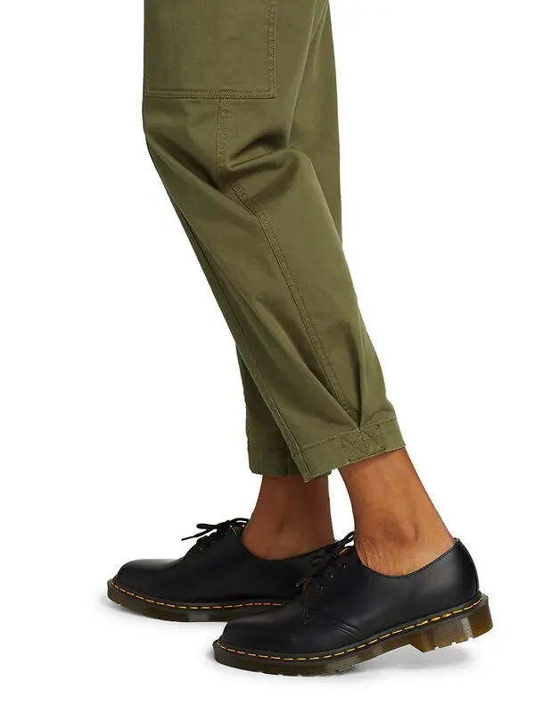Derek Lam 10 Crosby Elian Mid-rise Stretch Cargo Pants - Fatigue