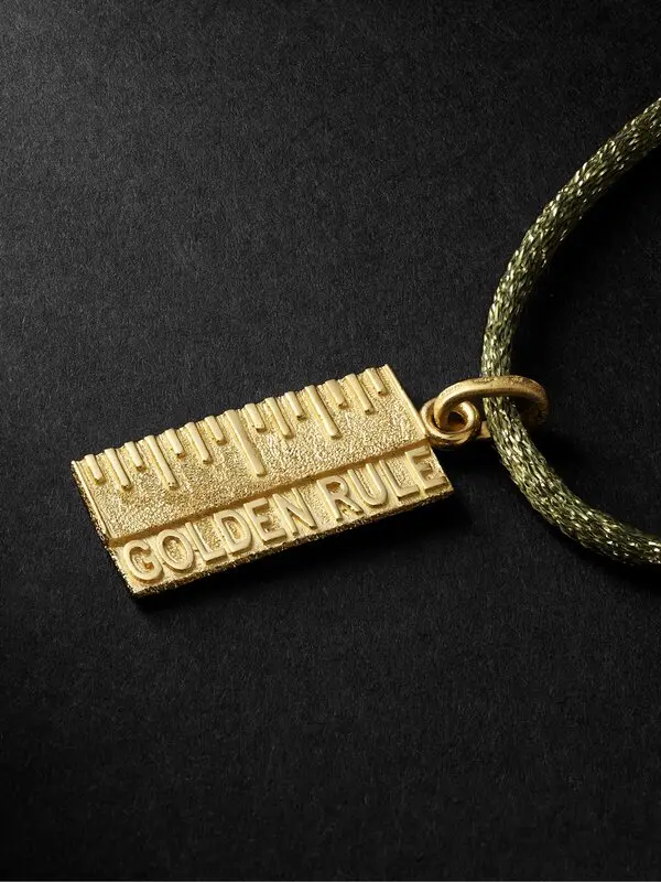Carolina Bucci Florentine Finish Ruler Pendant Necklace