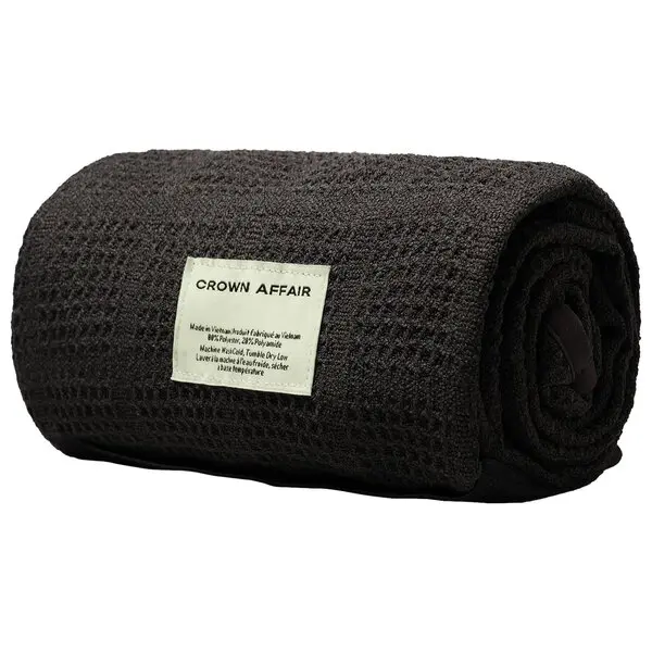 CROWN AFFAIR The Hair Towel - Black