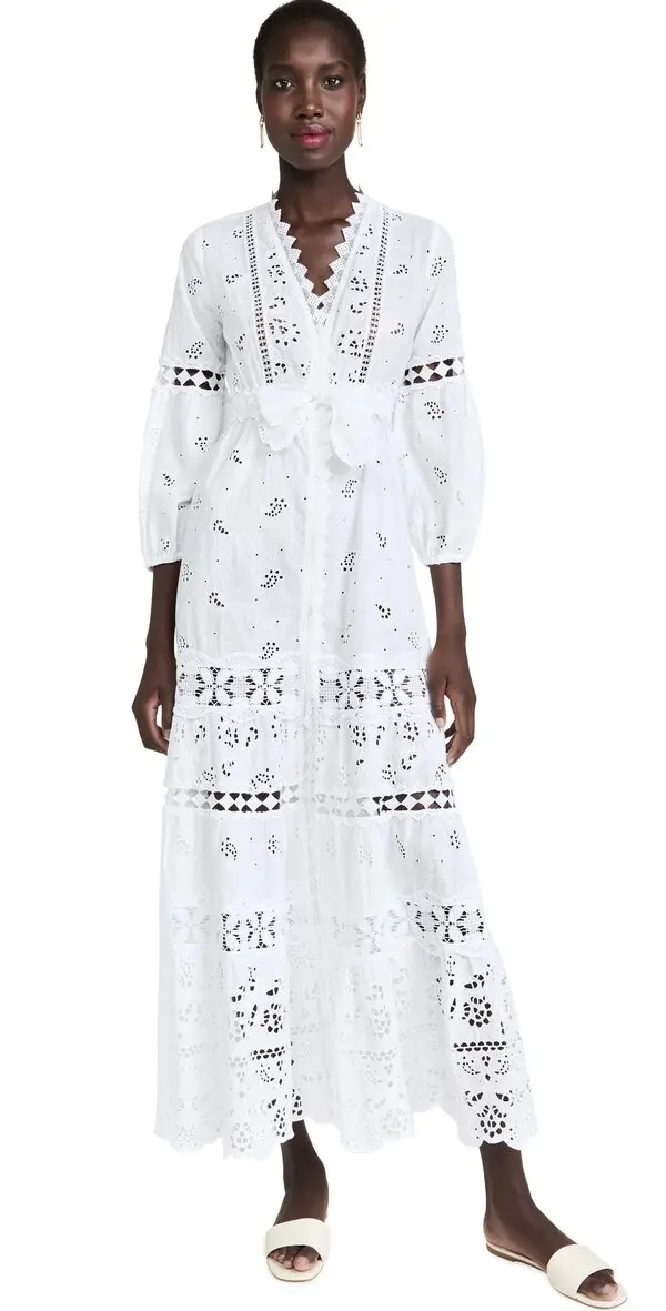 Temptation Positano California Eyelet Dress - White
