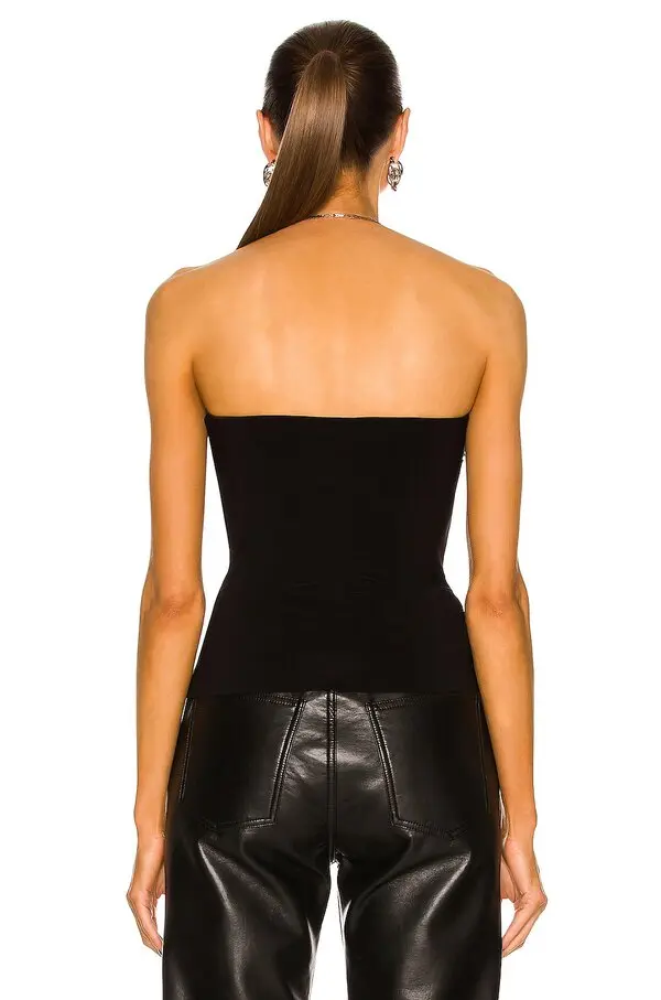 Norma Kamali Strapless Top - Black
