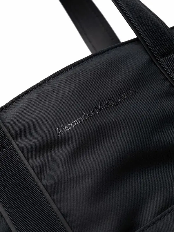 Alexander McQueen Logo-embroidered Tote