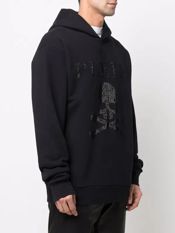 Philipp Plein Crystal Skull Pullover Hoodie
