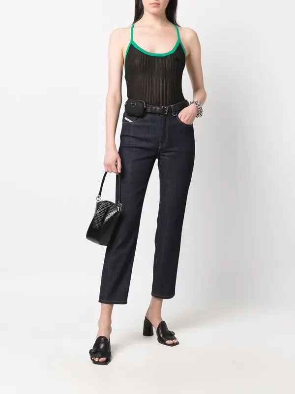 DIESEL® Cropped Straight-leg Jeans