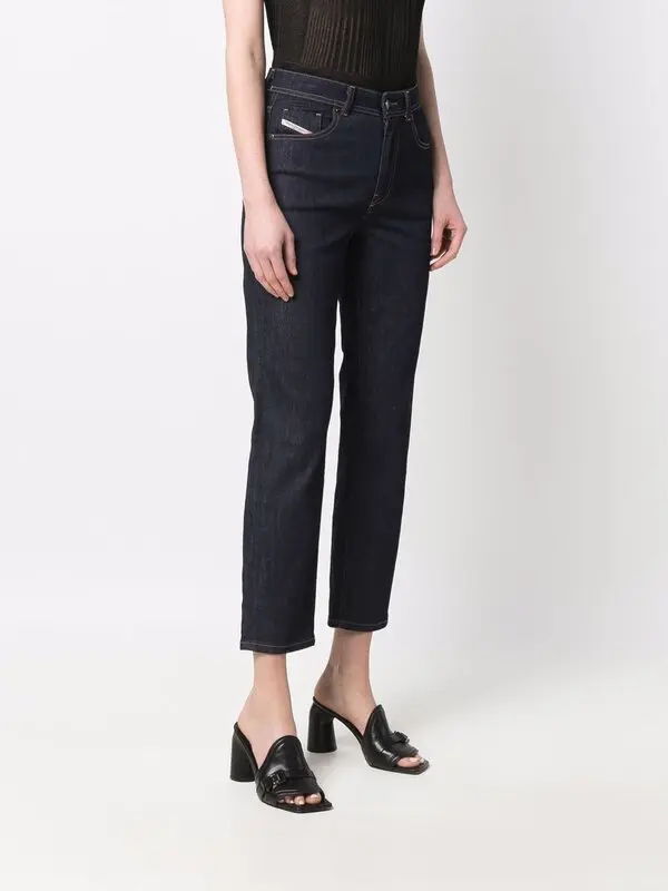 DIESEL® Cropped Straight-leg Jeans