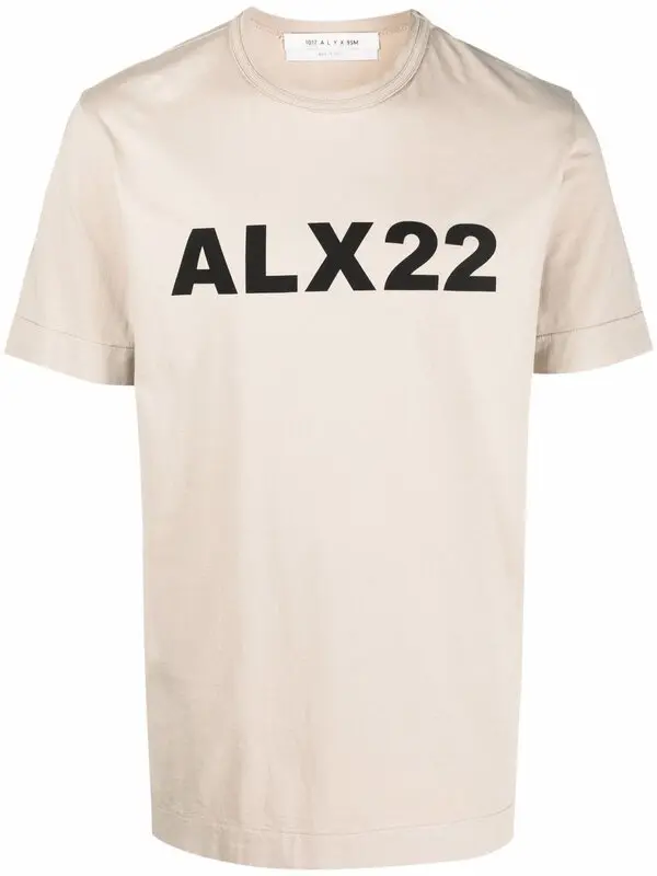 1017 Alyx 9sm Logo-print T-shirt - Neutrals