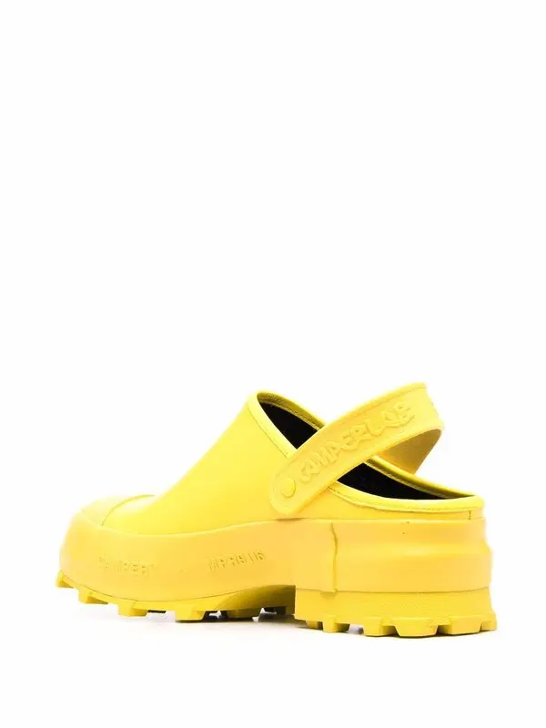 Camper Traktori Leather Clogs - Yellow