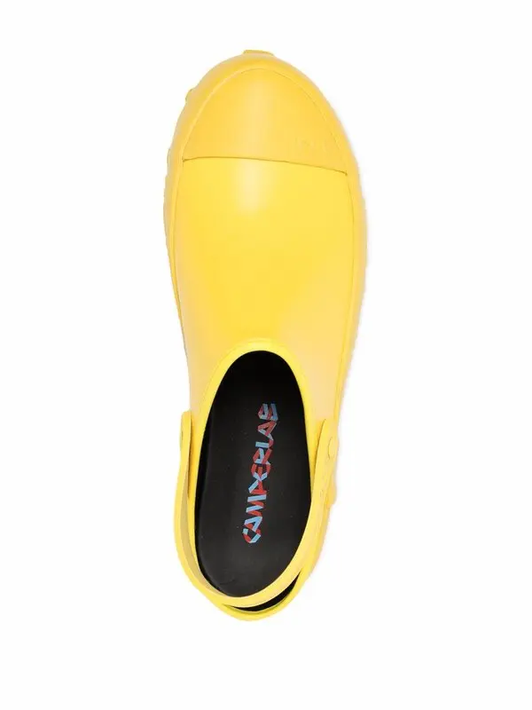 Camper Traktori Leather Clogs - Yellow