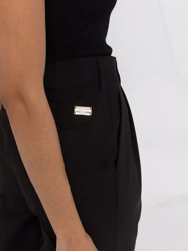 Philipp Plein High-waisted Tapered Trousers