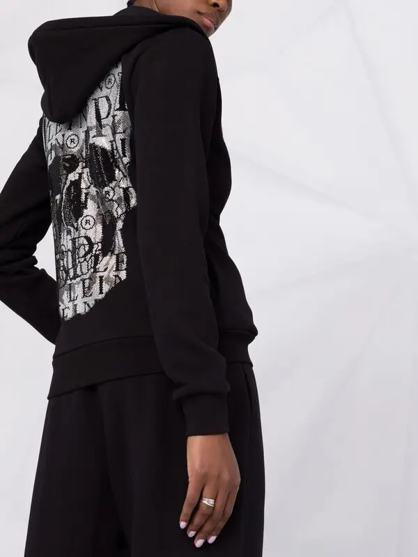 Philipp Plein Sequin Embellished Skull Tracksuit Set