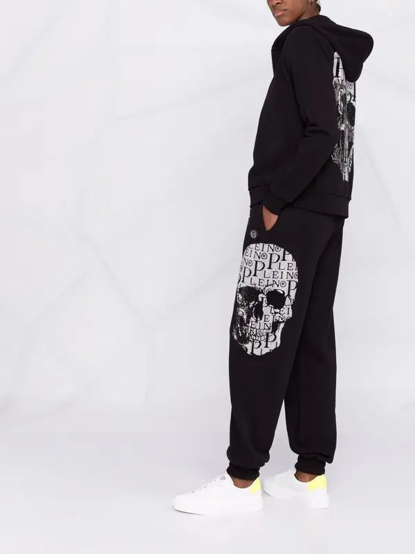 Philipp Plein Sequin Embellished Skull Tracksuit Set