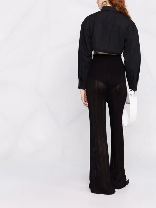 ANDREĀDAMO Cropped Cotton Shirt