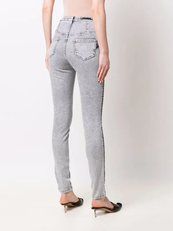 Philipp Plein Gemstone Jeggings - Grey