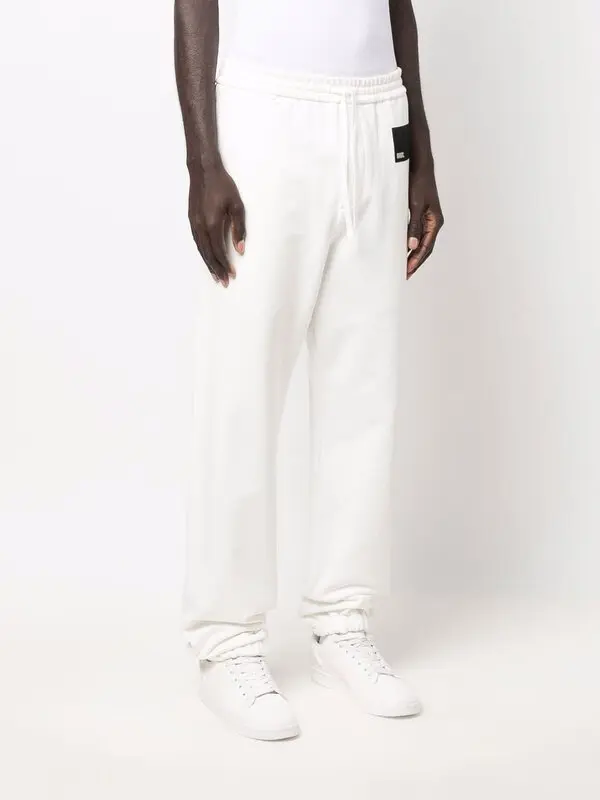 OAMC Logo-patch Cotton Track Pants - White