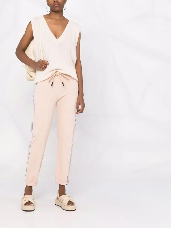 Elisabetta Franchi Cotton Drawstring Track Pants