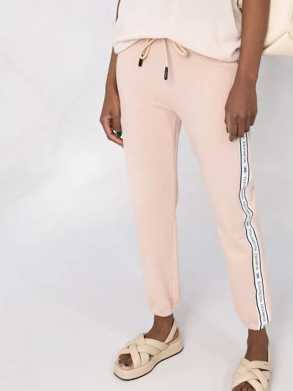 Elisabetta Franchi Cotton Drawstring Track Pants