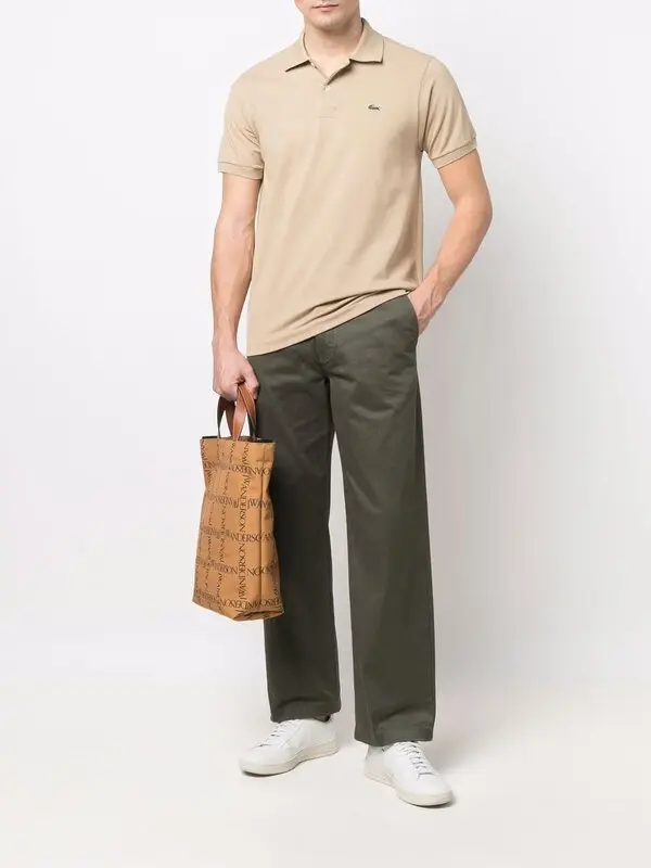 Lacoste Logo-patch Polo Shirt - Neutrals