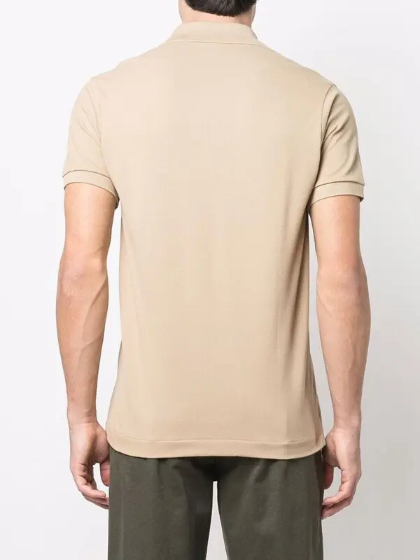 Lacoste Logo-patch Polo Shirt - Neutrals