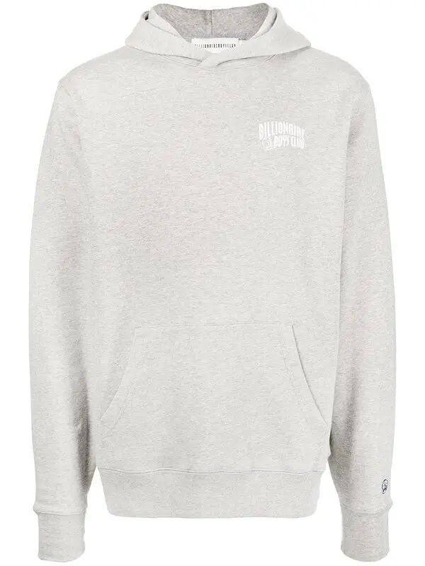 BILLIONAIRE BOYS CLUB Logo-print Pullover Hoodie - Grey