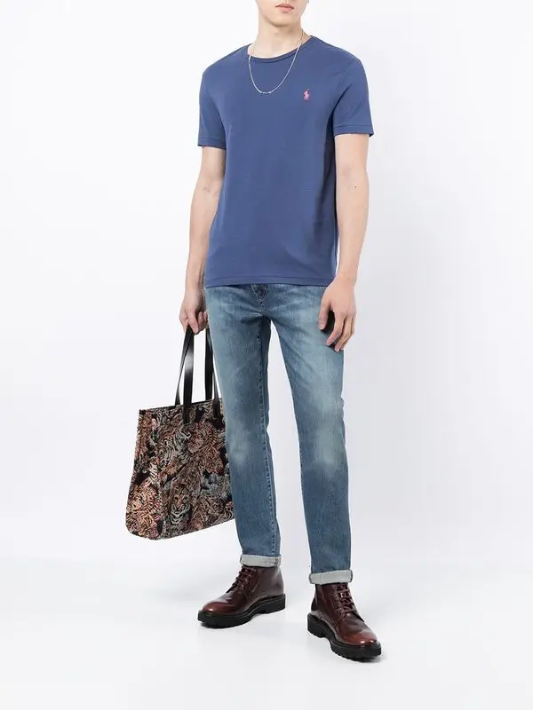 Polo Ralph Lauren Logo-embroidered T-shirt - Blue