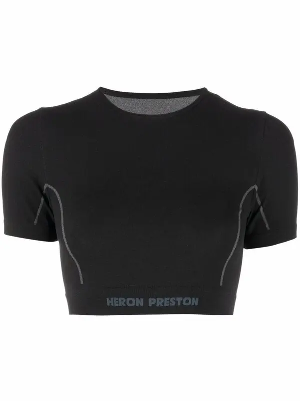 Heron Preston Logo-tape Active Cropped Top