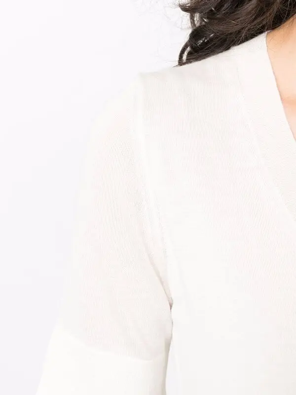 LISKA Round-neck Knitted Top - White