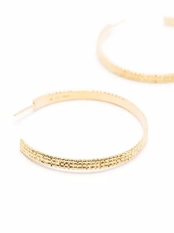 WOUTERS & HENDRIX Chain-texture Hoop Earrings