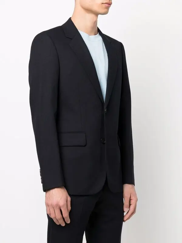 Sandro Wool Suit Jacket - Blue
