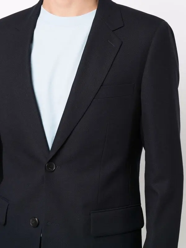 Sandro Wool Suit Jacket - Blue