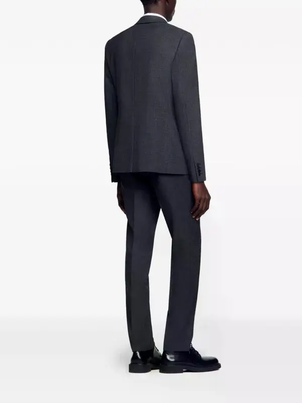 Sandro Wool Suit Jacket - Grey