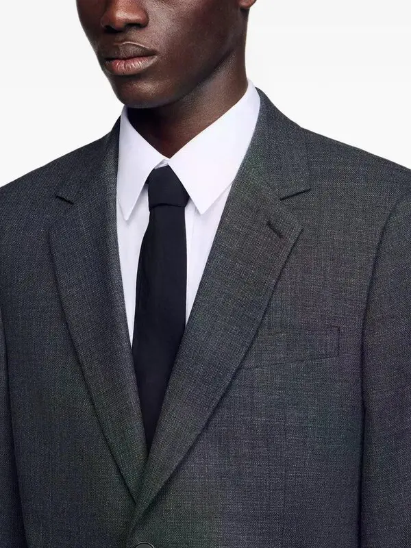 Sandro Wool Suit Jacket - Grey