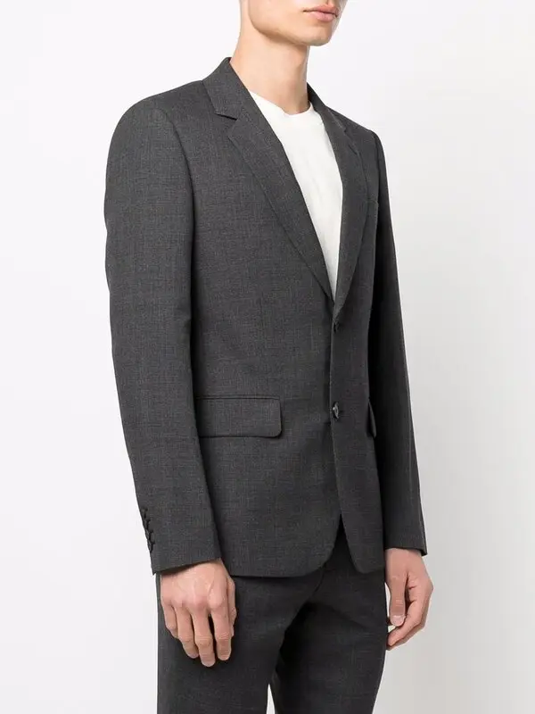 Sandro Wool Suit Jacket - Grey