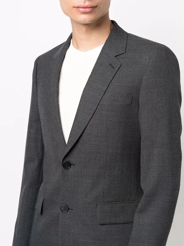 Sandro Wool Suit Jacket - Grey