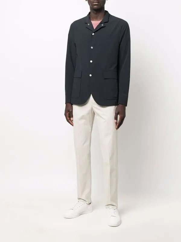 Eleventy Single-breasted Jacket - Blue