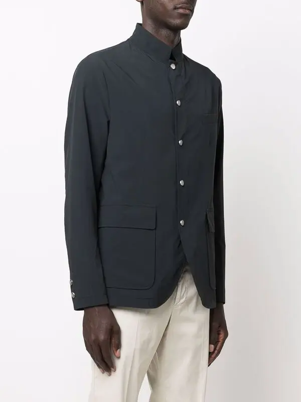 Eleventy Single-breasted Jacket - Blue
