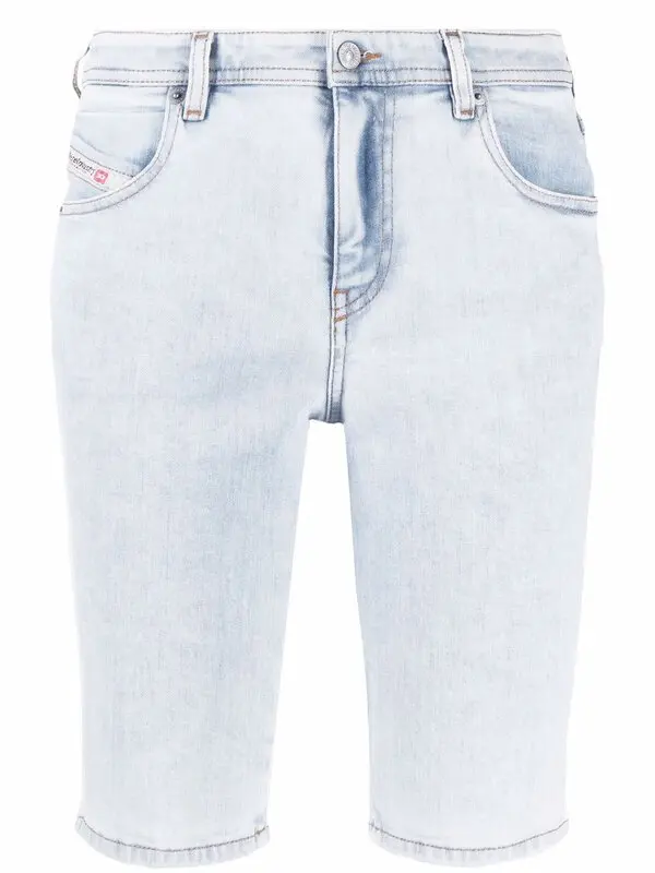 DIESEL® De-ginny Denim Cycling Shorts - Blue