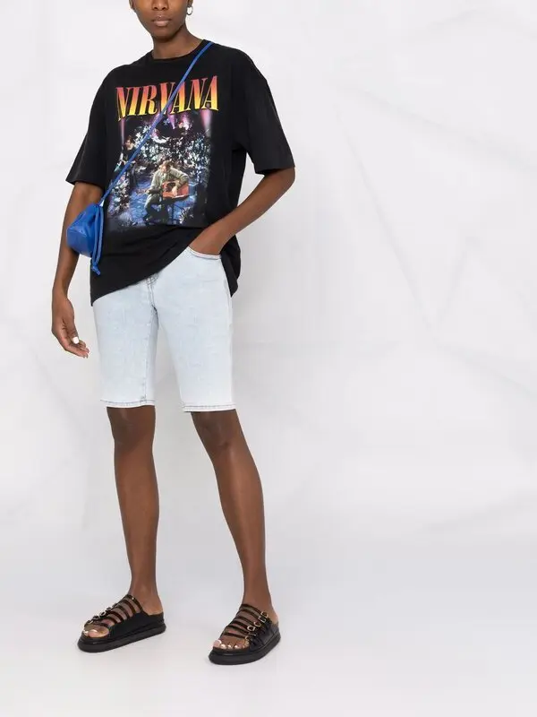 DIESEL® De-ginny Denim Cycling Shorts