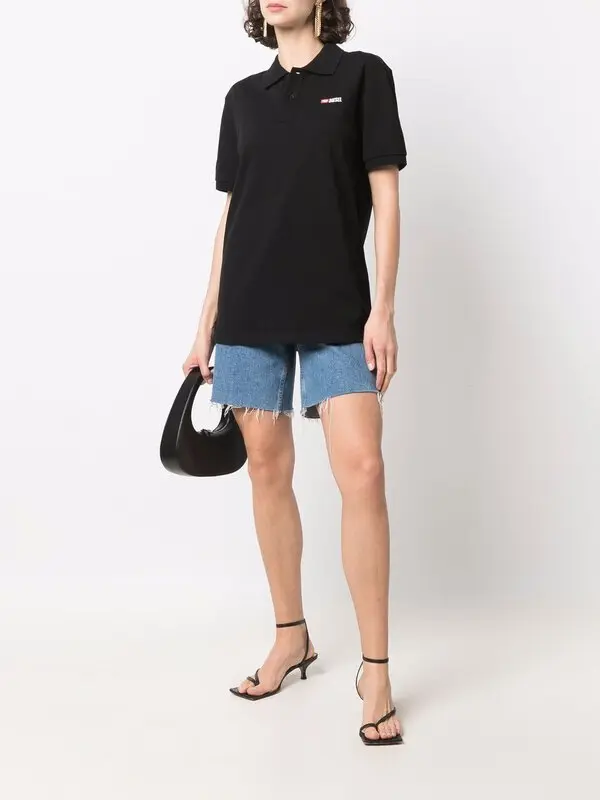 DIESEL® Cotton Polo Shirt With Logo