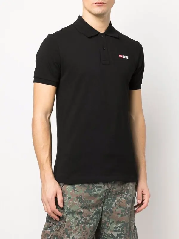 DIESEL® Cotton Polo Shirt With Logo