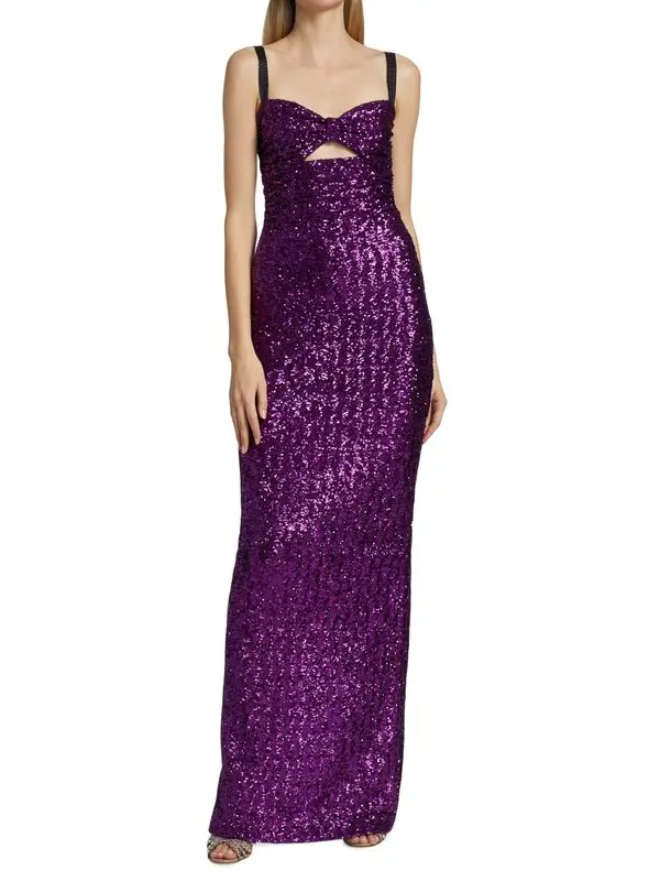 Dolce & Gabbana Sleeveless Sequin-embellished Gown