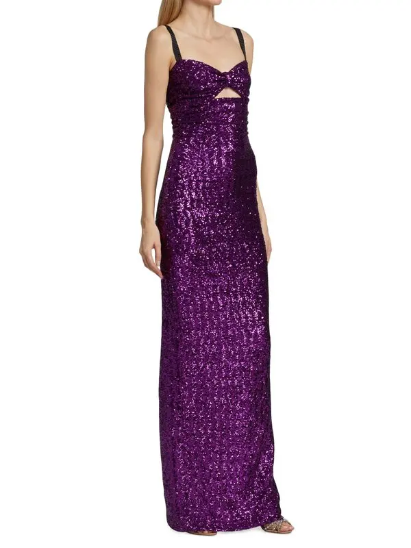Dolce & Gabbana Sleeveless Sequin-embellished Gown