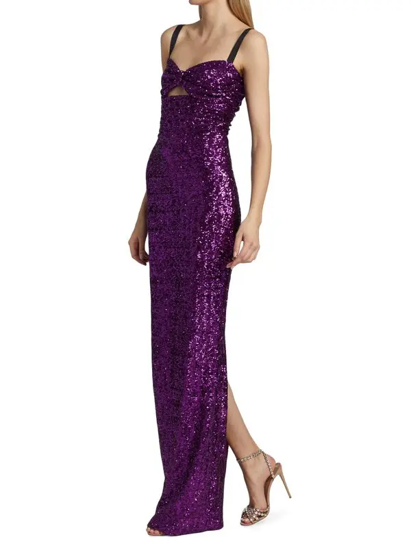 Dolce & Gabbana Sleeveless Sequin-embellished Gown