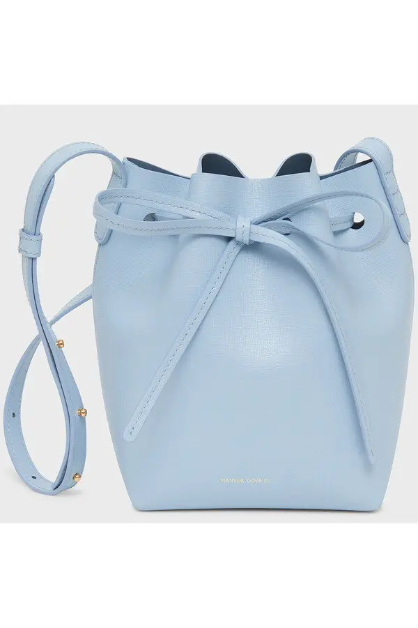 MANSUR GAVRIEL Mini Mini Bucket Bag Cielo